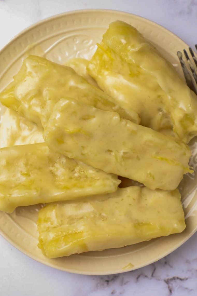 Boiled Cassava with Coconut Milk - Ginataang Kamoteng Kahoy