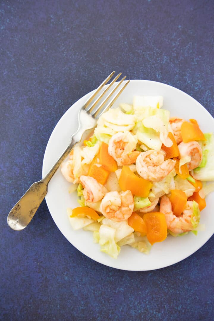 Ginisang Repolyo (Sautéed Cabbage) - with Shrimp - Seaside Recipes